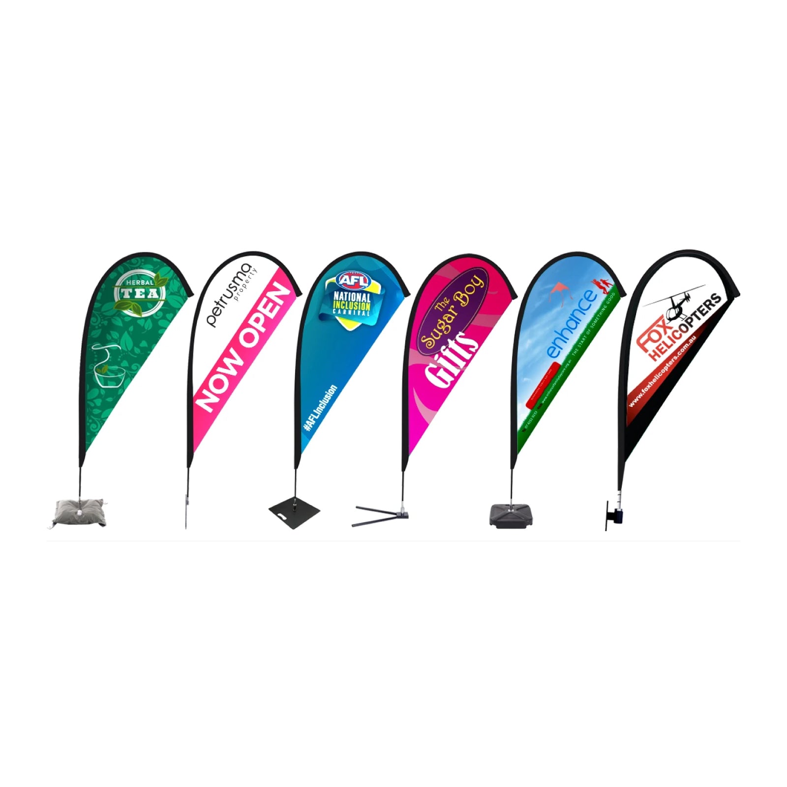 Custom Banner Flags Canada - Teardrop Flags | Zoom Printing