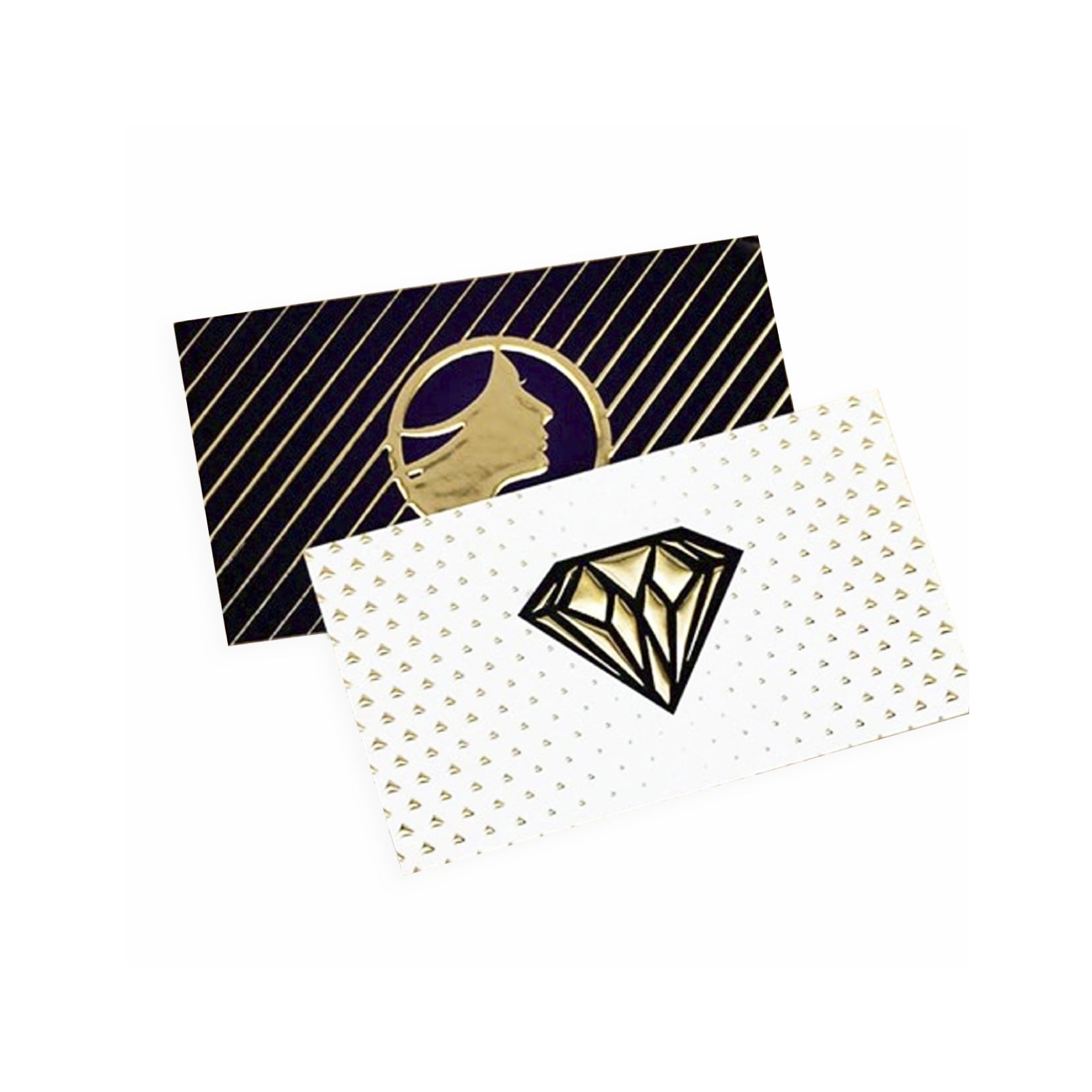Raised Foil Business Card Printing + Gold & Silver Foil | Zoom Printing